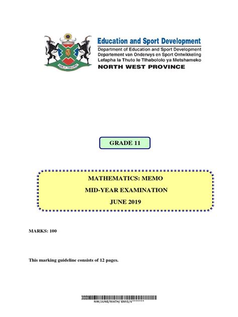 Mathematics Gr 11 Memo Paper 2 Pdf