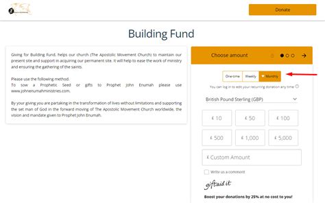 Church Building Fund Program