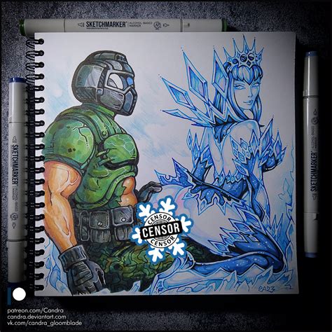Sketchbook Doomguyice Queen Sfw By Candra On Deviantart