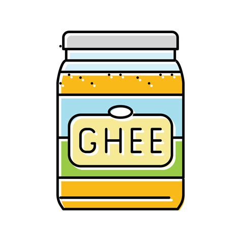Ghee Milk Product Dairy Color Icon Vector Illustration 21143674 Vector
