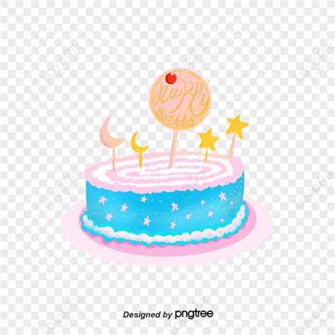 귀여운 일러스트 자유형 생일 케이크놀라다초콜릿음식 Png 일러스트 무료 다운로드 Lovepik