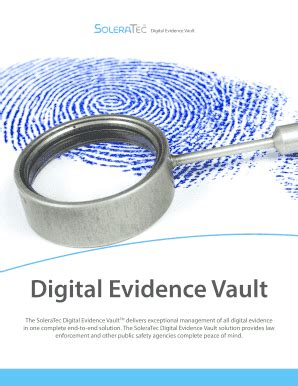 Fillable Online Digital Evidence Vault Fax Email Print Pdffiller