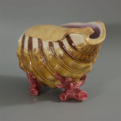 Victorian Minton Majolica Shell Spoon Warmer For Sale At 1stdibs