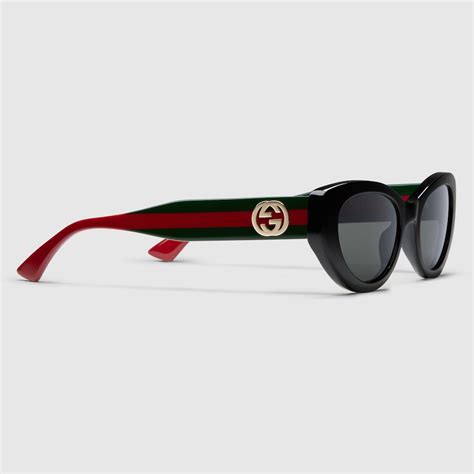 Cat Eye Frame Sunglasses In Black Gucci® Uk