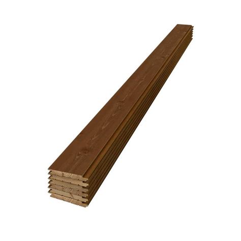 Ufp Edge 1 In X 6 In X 8 Ft Saddle Brown Native Woods Shiplap