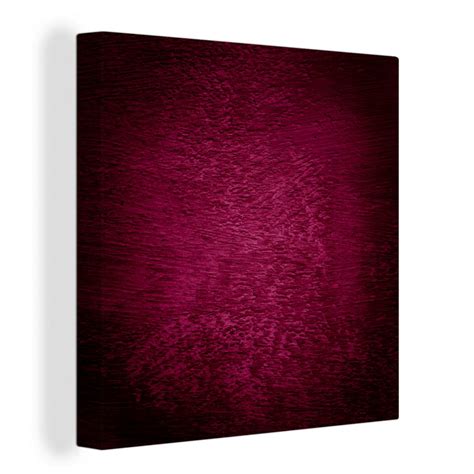 Onemillioncanvasses® Leinwandbild Farbe Rot Wand 1 St Leinwand