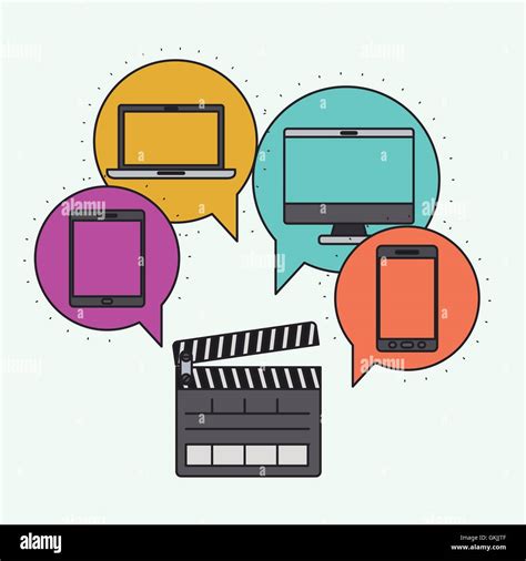 Network Electronic Devices Communication Stock Vector Image And Art Alamy