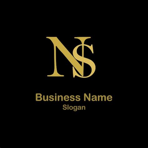 Premium Vector Ns259 Letter Ns Logo Design