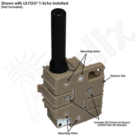 Altelix Lilygo® Mount Compatible With Lilygo® T Echo Wireless Module