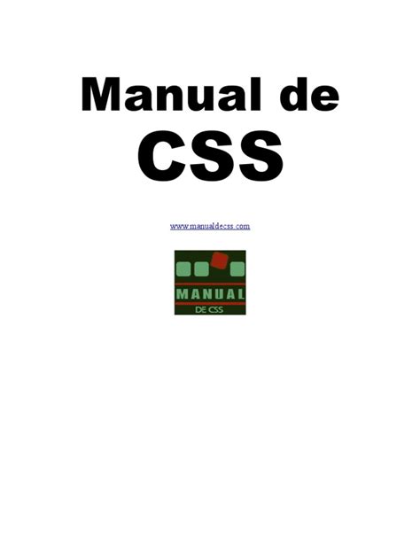 Manual De Css Pdf