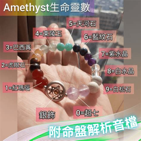生命靈數手鍊補空缺數＋命盤解析錄音檔｜amethyst儷兒心靈工坊