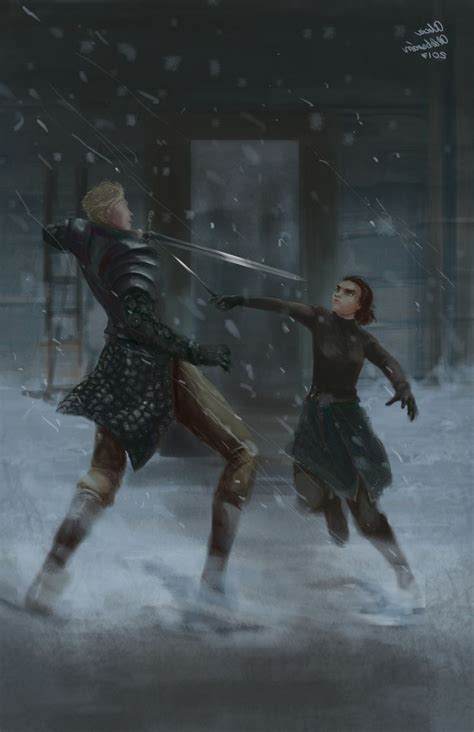 Artstation Arya Vs Brianne Alicia Aldebarán Game Of Thrones Art A