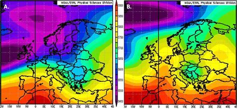 500 Hpa Geopotential Height Pattern For Troughs A And Cut Off Lows Download Scientific