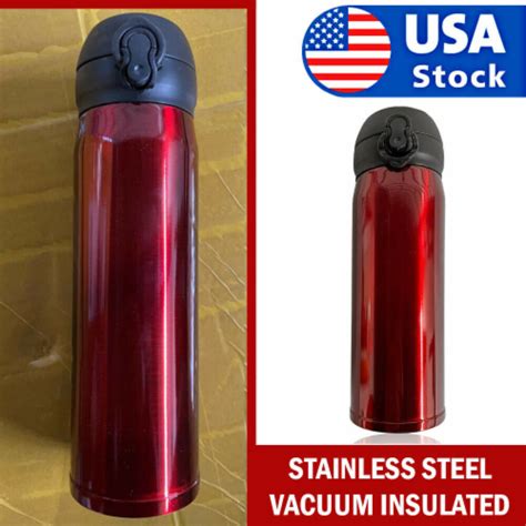 Stainless Steel Insulated Bottle Coffee Travel Mug Tea Cold Hot Drinks