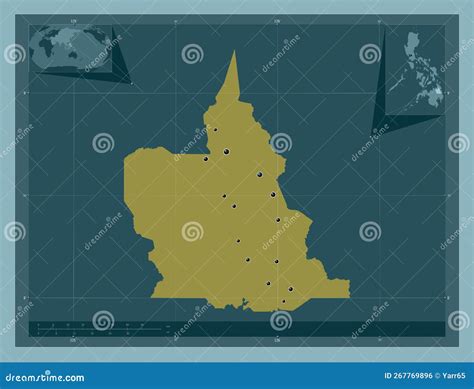 Agusan Del Sur Philippines Solid Major Cities Stock Illustration