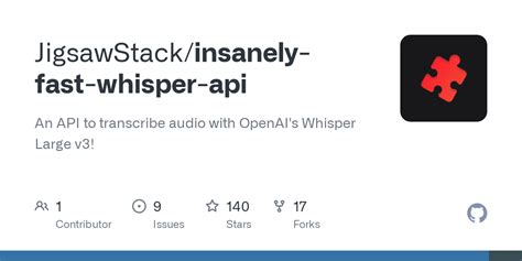 GitHub JigsawStack Insanely Fast Whisper Api An API To Transcribe Audio With OpenAI S Whisper