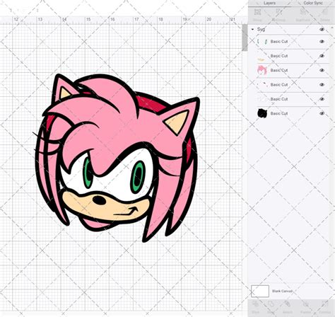 Amy Rose Sonic The Hedgehog 002 Svg Dxf Eps Png Svgshopart
