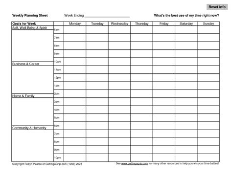 Download The Fillable Weekly Planning Sheet Lauren Parsons Wellbeing