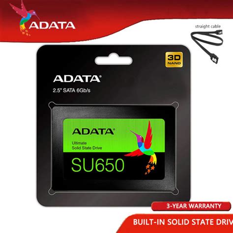 Adata Su650 High Speed Ssd 120gb 240gb 25 Sata Iii Reads Up To 500mbs