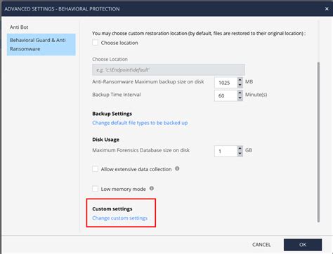 Appendix B Enabling Behavioral Guard Aggressive Mode