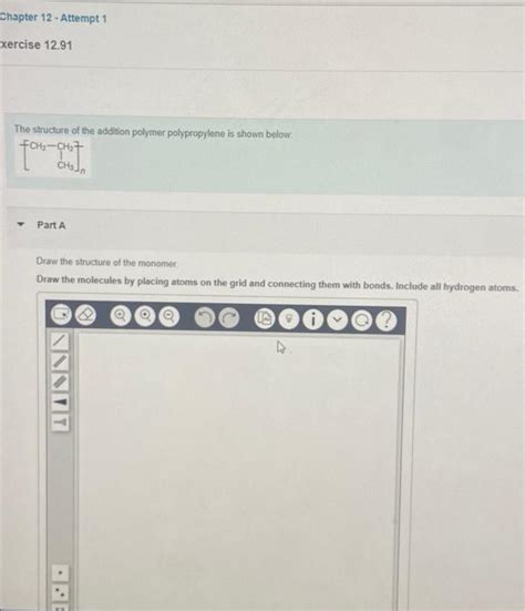 Solved The Structure Of The Addition Polymer Polypropylene