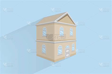 房屋建筑设计。向量和插图