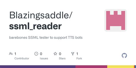 Github Blazingsaddlessmlreader Barebones Ssml Tester To Support Tts Bots