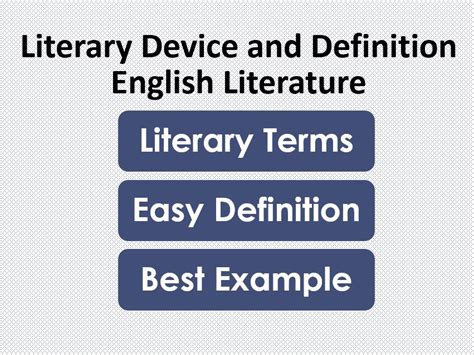 Definition And Examples Of Literary Device Or Terms