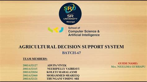 Agricultural Decision Support System Adupa Vivek