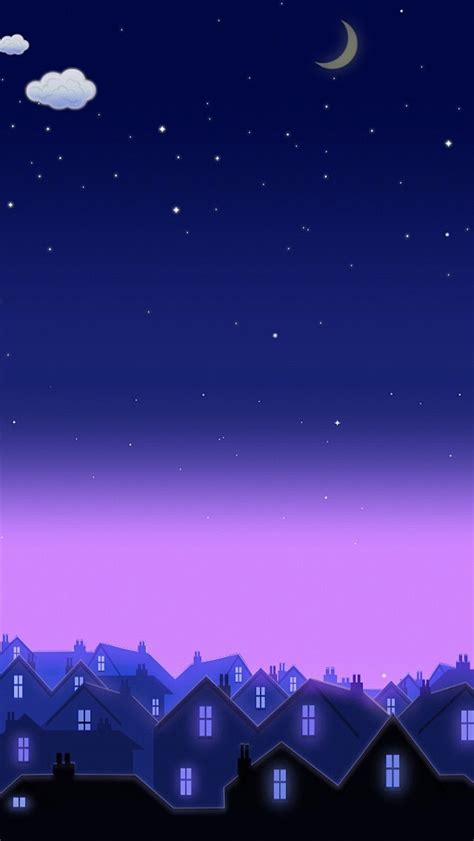 星空 背景 城市夜景