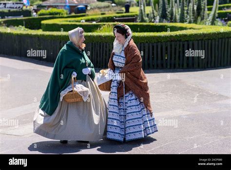 © Jeff Moore Weather Dickensian Characters Dressed In Victorian