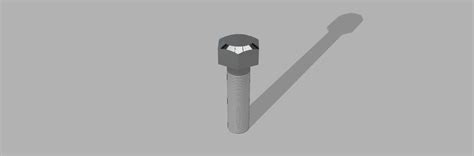 Bolt 3d Cad Model Library Grabcad