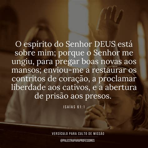 Texto Emocionante Sobre Missões