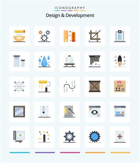 Creative Design Development 25 Flat Icon Pack Such As Design Coding