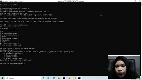 Cara Membuat Database Menggunakan Mysql Server Melalui Cmd Query Ddl