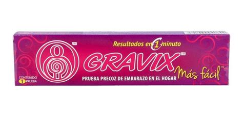 Gravix Caja Con 1 Prueba De Embarazo Casera Mercado Libre