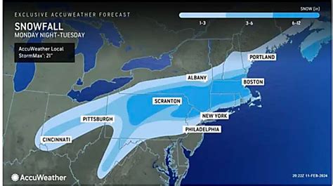 Latest Snowfall Map Significant Accumulation Amounts Now Expected For