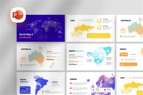 Powerpoint Template World Map