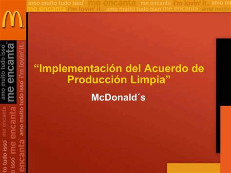 PPT Implementaci N Del Acuerdo De Producci N Limpia PowerPoint