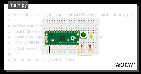 Raspberry Pi Pico Push Button And Led Copy Wokwi Esp32 Stm32