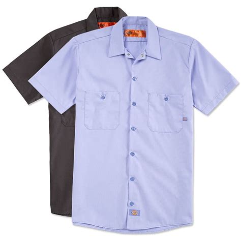 Custom Dickies Lightweight Industrial Work Shirt Design Work Shirts Online At