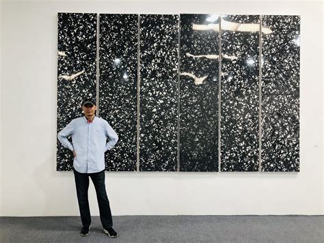 2021年 作品线象系列之水墨参展“纸上至上” 上上国际美术馆 Zhuweibin