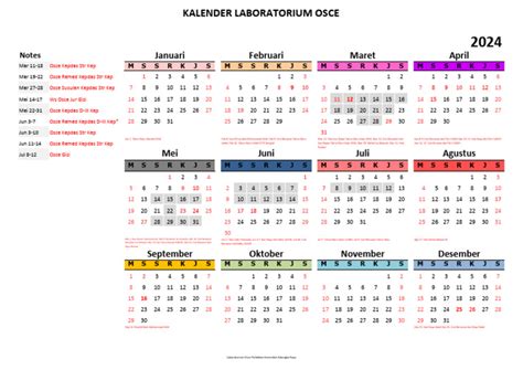 Kalender Lab Osce 2024 Pdf