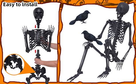 54ft Halloween Skeletonposable Skeleton Full Size