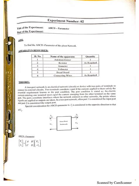 Abcd Parameters Pdf