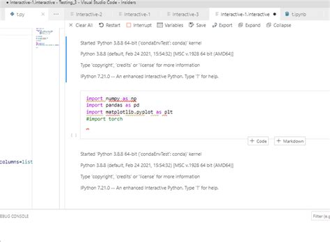 Interactive Window Suddenly Has Dupe Tabs And Loses Input Box Issue Microsoft Vscode