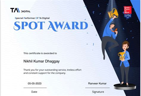 Nikhil Kumar On Linkedin Thank You Ta Digital For The Recognition