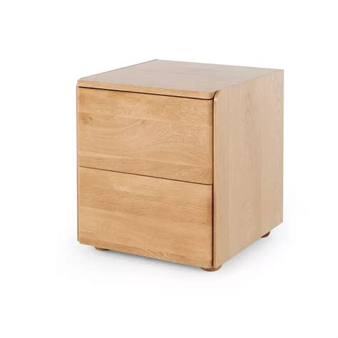 Cube Bedside Table Natural Fabers Furnishings
