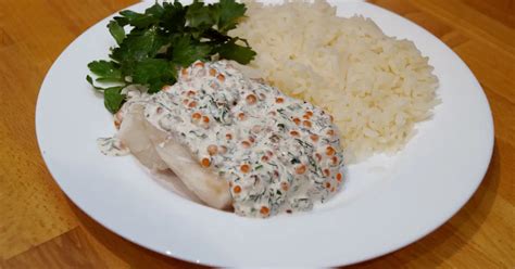 Треска под сливочным соусом с красной икрой рецепт с фото пошаговый от Николай Мельников 🏃‍♂️