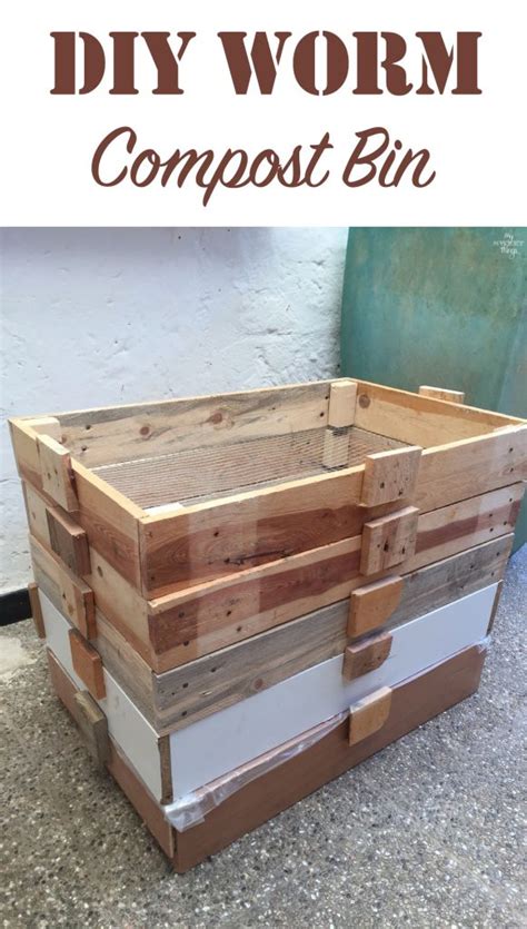 Diy Worm Compost Bin For Vermicomposting • My Sweet Things